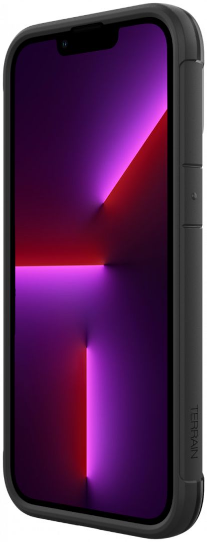 Raptic Terrain Apple iPhone 13 Pro Hoesje Transparant/Zwart | gsmpunt