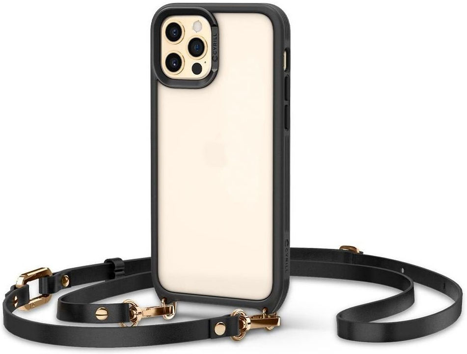 Spigen Apple iPhone 12 / 12 Pro Hoesje met Koord TPU Zwart Transparant ...