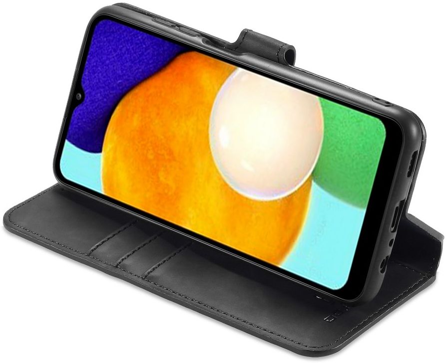 DG Ming Samsung Galaxy A03s Hoesje Retro Wallet Book Case Zwart | gsmpunt