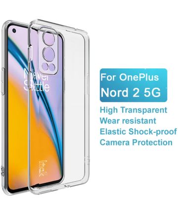 IMAK UX-5 OnePlus Nord 2 5G Hoesje Flexibel en Dun TPU Transparant | GSMpunt.nl
