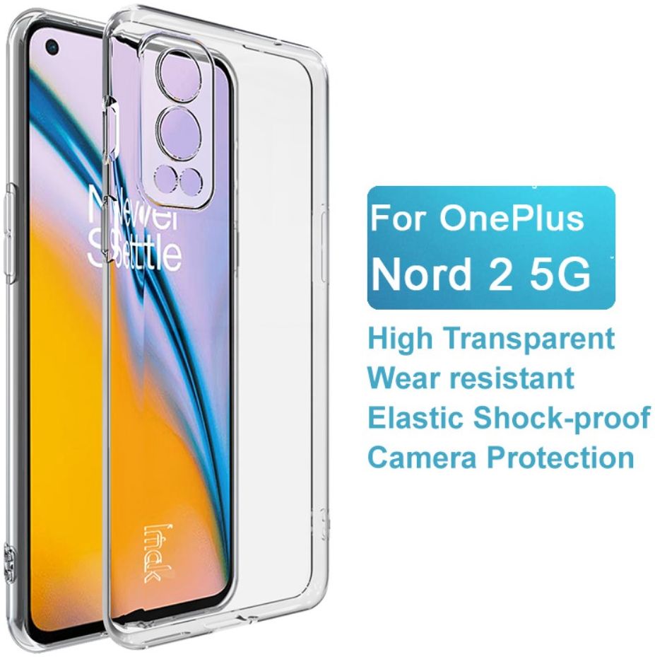 IMAK UX-5 OnePlus Nord 2 5G Hoesje Flexibel en Dun TPU Transparant | GSMpunt.nl