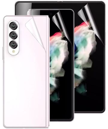 Samsung Galaxy Z Fold 3 Screen Protector TPU voor- en achterzijde ...
