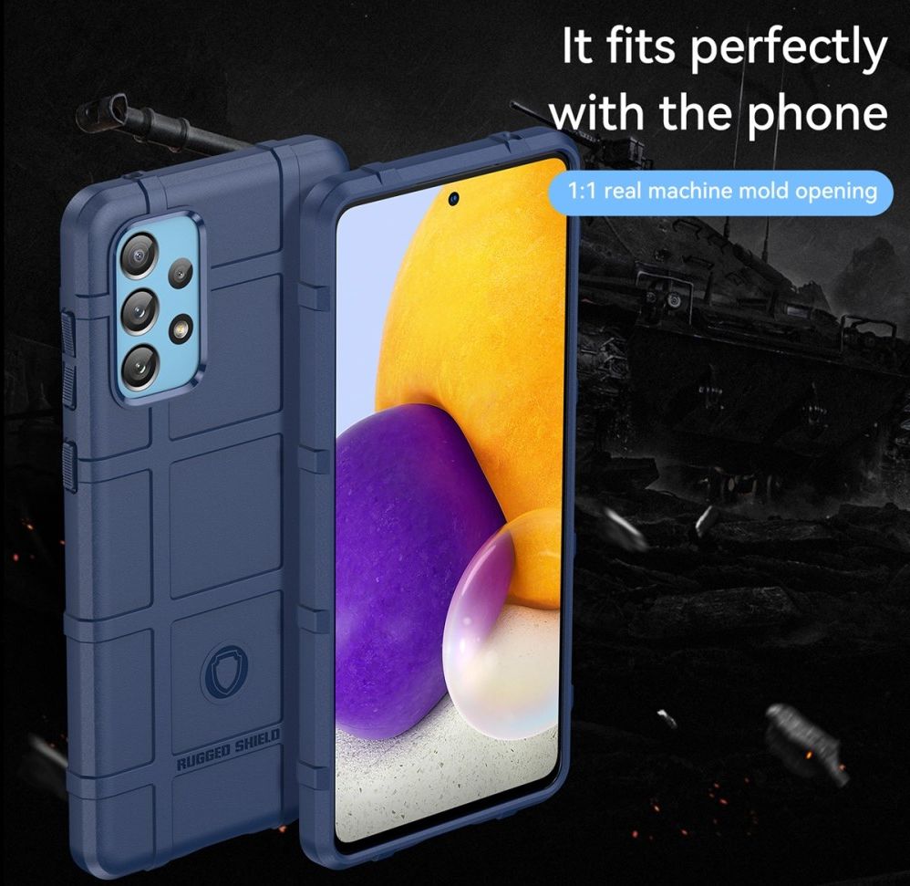 Samsung Galaxy A73 5G Shock Proof Rugged Shield Back Cover Blauw | gsmpunt