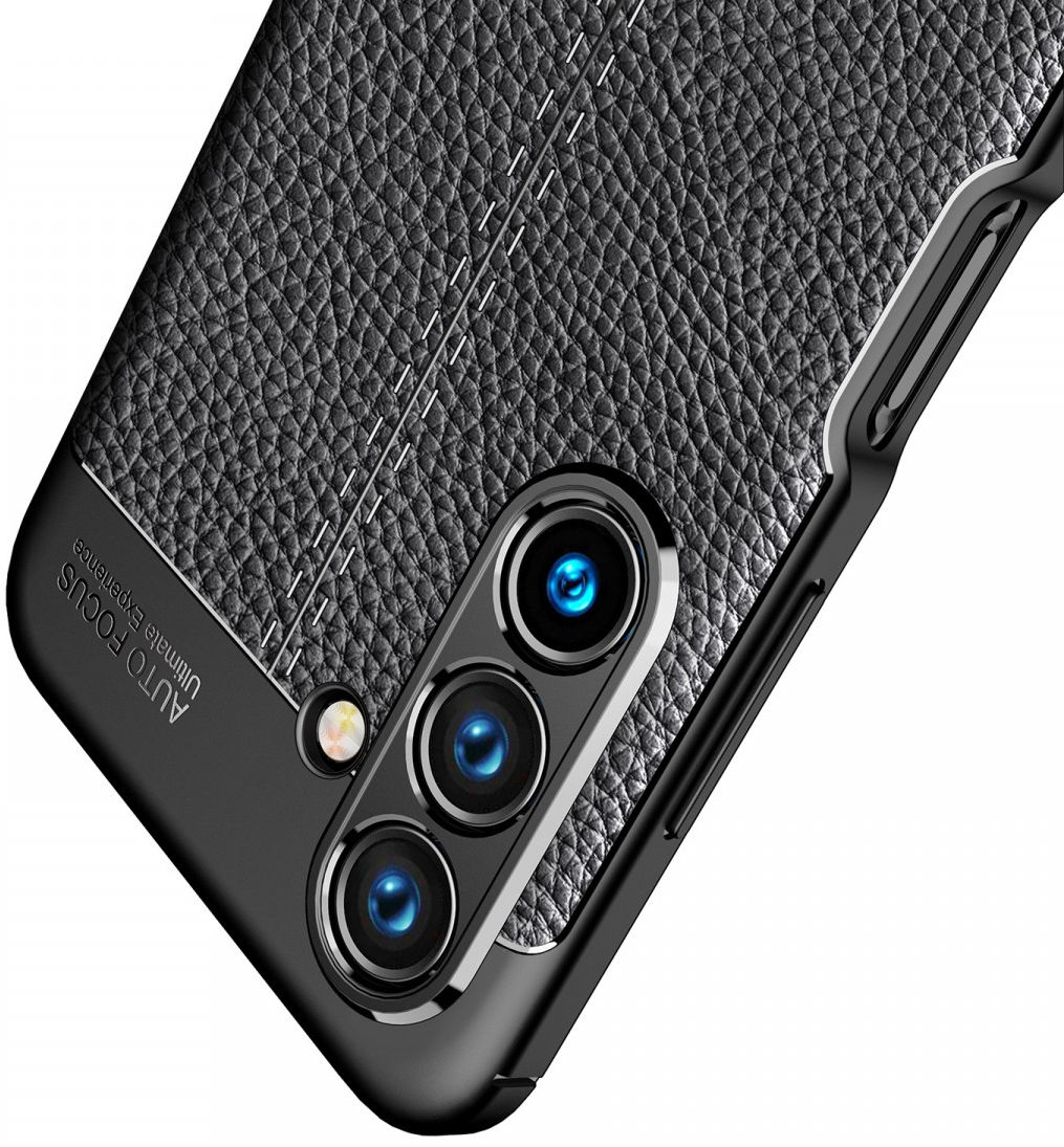 Samsung Galaxy A13 5G / A04s Hoesje Back Cover Kunstleer Textuur Blauw ...