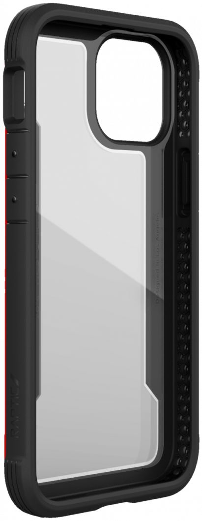 Raptic Shield Pro iPhone 13 Mini Hoesje Militair Getest Rood | GSMpunt.nl