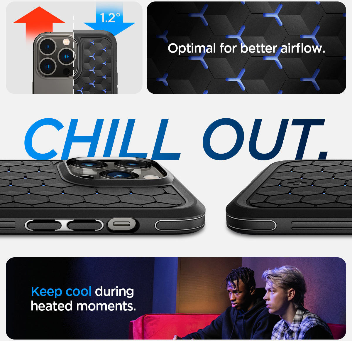 Spigen Cryo Armor Apple iPhone 14 Pro Max Hoesje Back Cover Mat Zwart ...