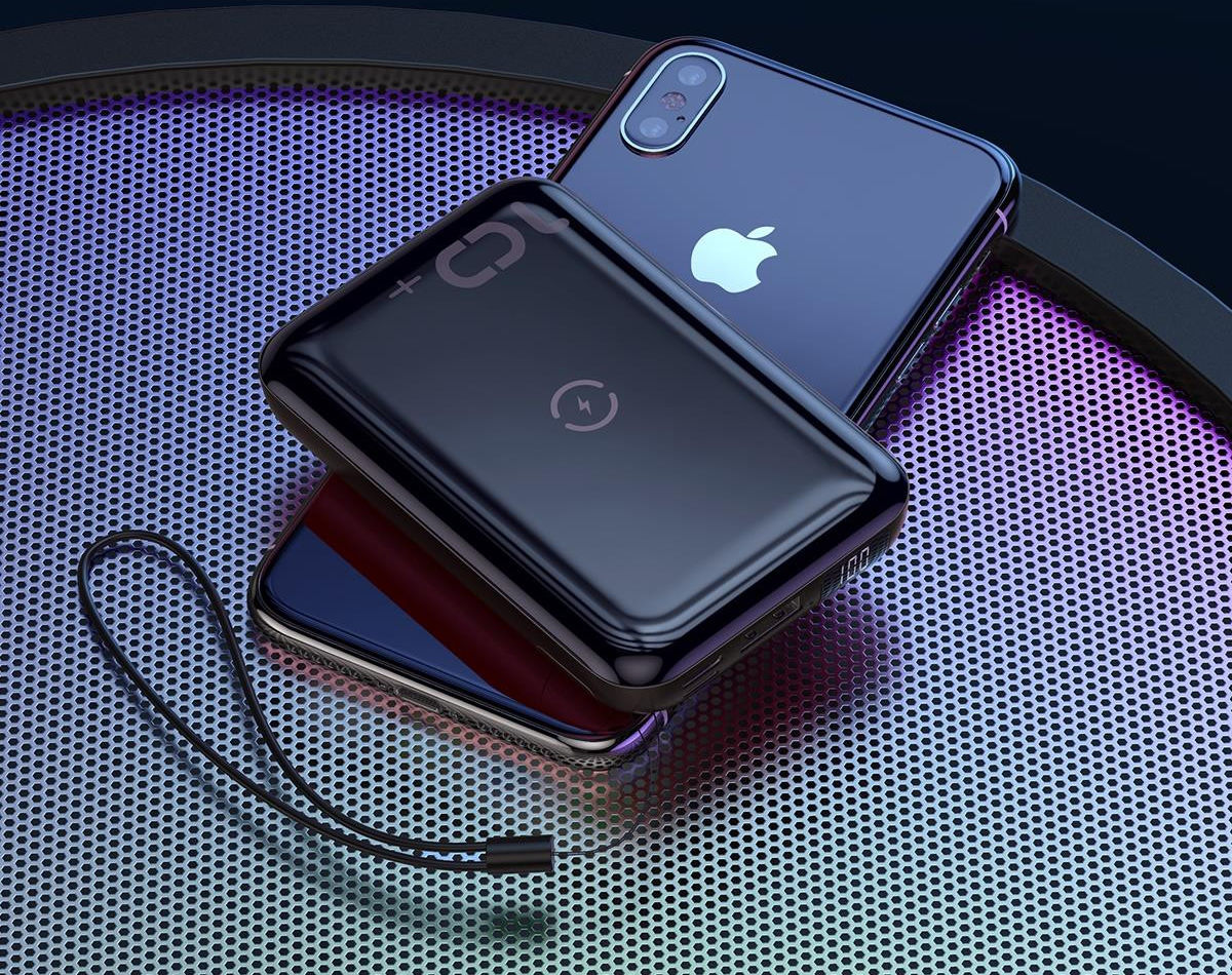 Baseus Mini Bracket USB-A/USB-C/MicroUSB 18W Powerbank 10000mAh Zwart ...