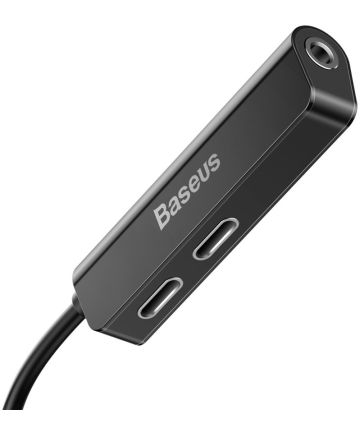Baseus L52 Adapter Lightning naar 2x Lightning en 3.5mm Jack Splitter ...