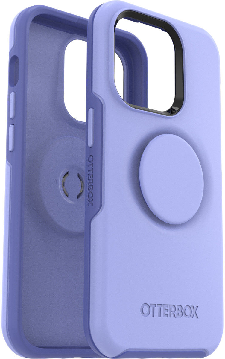 OtterBox Otter + Pop Symmetry Apple iPhone 14 Pro Hoesje Paars | gsmpunt
