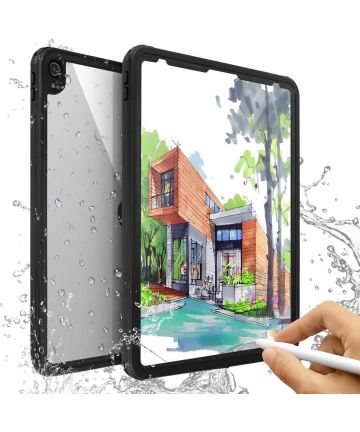 Apple iPad Pro 12.9 2018 Hoes Waterdicht Full Protect Cover IP68 Zwart ...