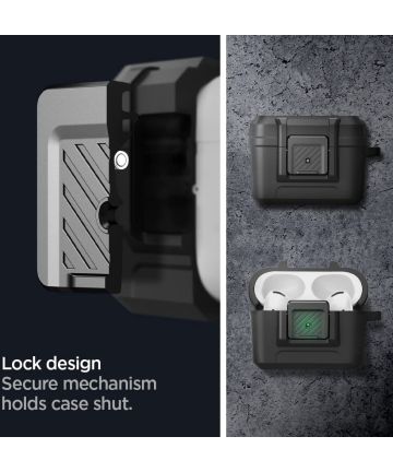 Spigen Lock Fit Apple AirPods Pro Hoesje Zwart | GSMpunt.nl