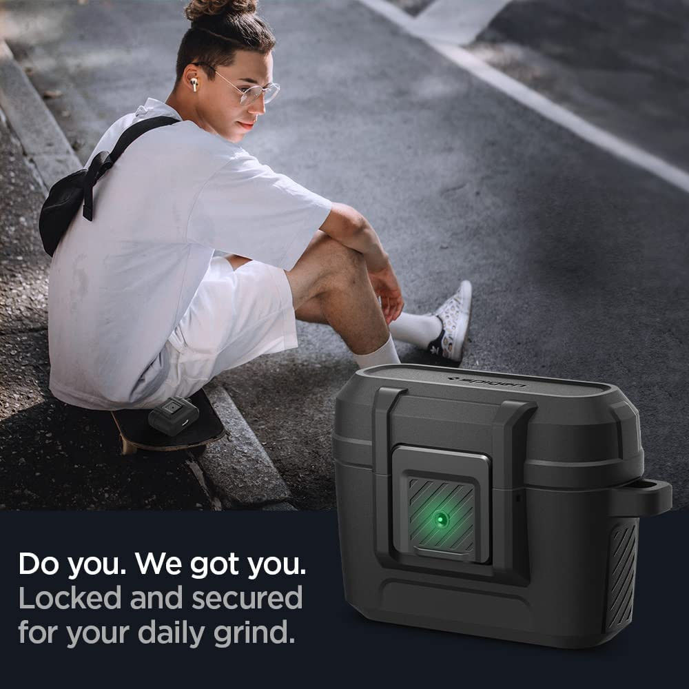 Spigen Lock Fit Apple AirPods Pro Hoesje Zwart | gsmpunt