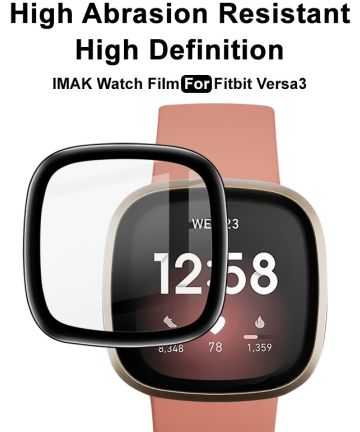 Imak - Fitbit Versa 3 / Sense Screen Protector - Full Cover Tempered ...