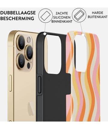 Burga Tough Case Apple iPhone 14 Pro Max Hoesje Flower Power | GSMpunt.nl