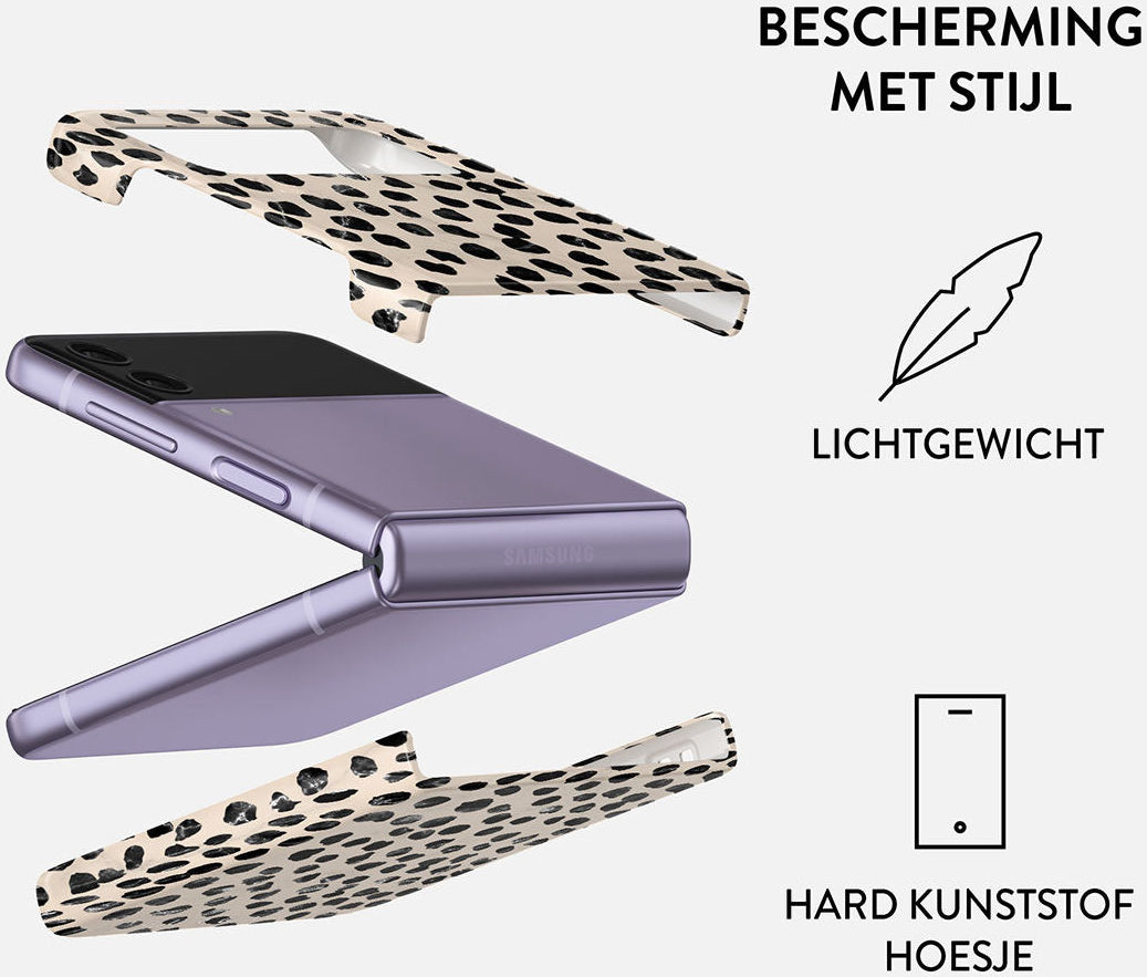 Burga Tough Case Samsung Galaxy Z Flip 4 Hoesje Almond Latte | gsmpunt