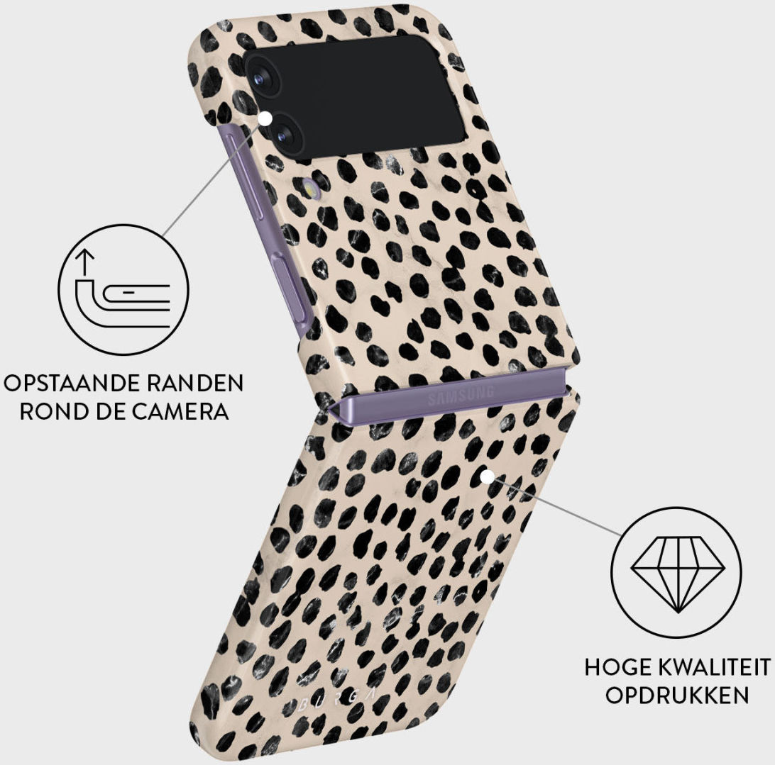 Burga Tough Case Samsung Galaxy Z Flip 4 Hoesje Almond Latte | gsmpunt