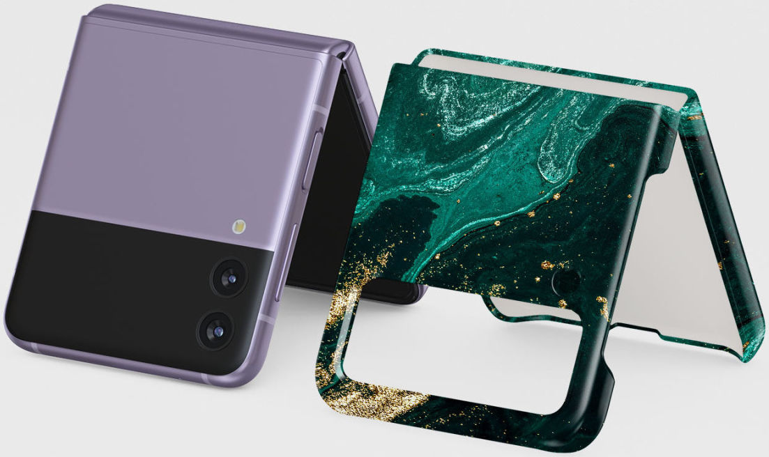 Burga Tough Case Samsung Galaxy Z Flip 4 Hoesje Emerald Pool | GSMpunt.nl