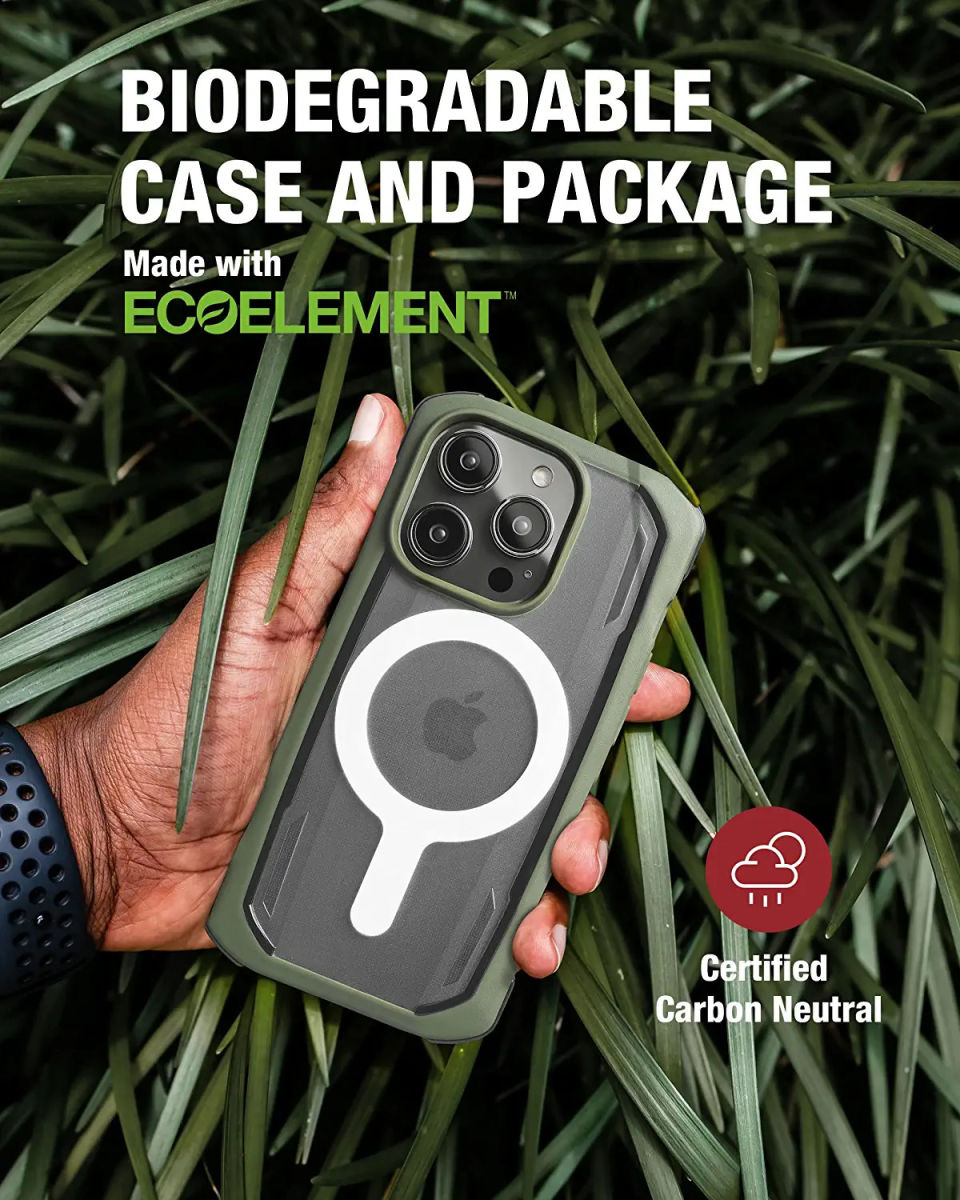 Raptic Secure MagSafe iPhone 14 Pro Hoesje Duurzaam Back Cover Groen ...