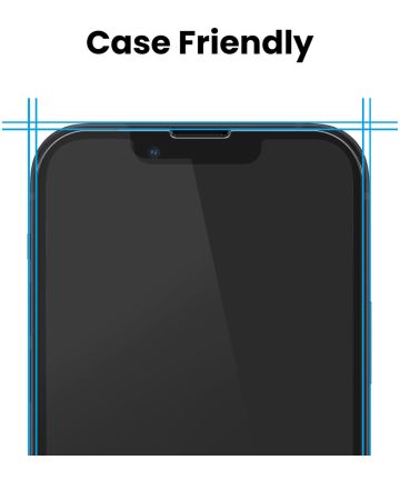 Apple iPhone 14 Pro Tempered Glass Case Friendly Screenprotector ...