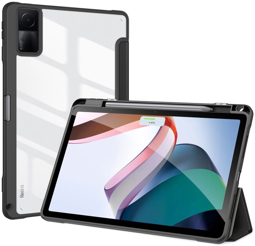 Dux Ducis Toby Xiaomi Redmi Pad Hoes Tri-Fold Book Case Zwart | gsmpunt