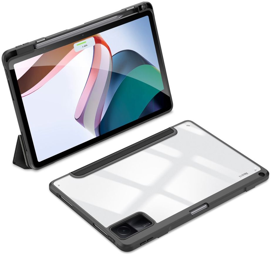 Dux Ducis Toby Xiaomi Redmi Pad Hoes Tri-Fold Book Case Zwart | gsmpunt