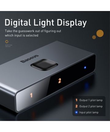 Baseus Matrix HDMI Splitter - HDMI Divider voor TV/Monitor Grijs ...