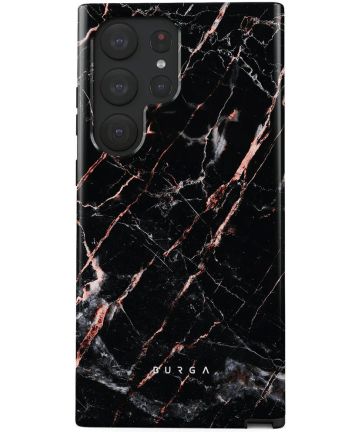 Burga Tough Case Samsung Galaxy S23 Ultra Hoesje Rose Gold Marble ...