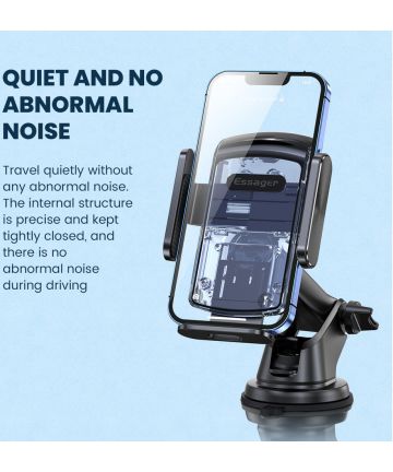 Essager Universele Telefoonhouder Auto Dashboard/Raam Zuignap Zwart ...