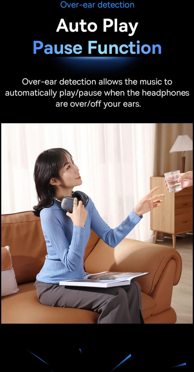 Baseus Bowie H2 Noise Cancelling Bluetooth Over-Ear Koptelefoon Grijs ...