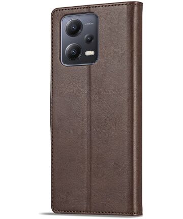 LC.IMEEKE Xiaomi Redmi Note 12 Pro/Poco X5 Pro Hoesje Book Case Bruin ...