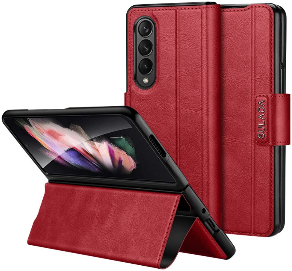 Samsung Galaxy Z Fold 4 Hoesje Book Case Rood | gsmpunt