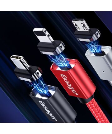 Essager 3A USB naar Lightning Fast Charge Oplaad Kabel 1M Zilver ...
