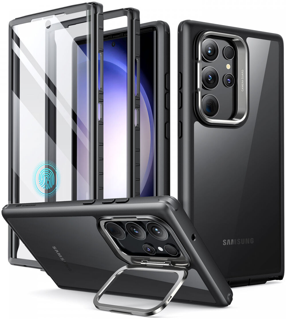 ESR Shock Armor Samsung S23 Ultra Full Protect Hoesje Kickstand Zwart ...