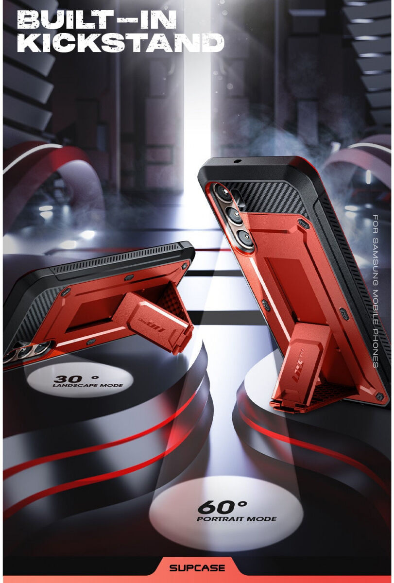 SUPCASE UB Pro Samsung Galaxy S23 Plus Hoesje Kickstand Rood | gsmpunt