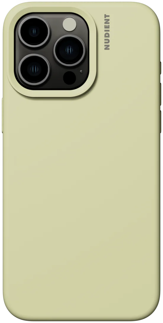Nudient Base Case Apple iPhone 15 Pro Hoesje Siliconen Pale Yellow | gsmpunt