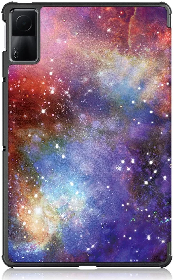 Xiaomi Redmi Pad Hoes Tri-Fold Book Case met Standaard Galaxy Print ...