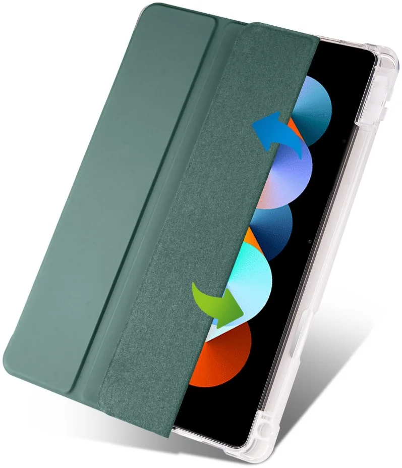 Xiaomi Redmi Pad Hoes Tri-Fold Book Case met Standaard Groen | gsmpunt