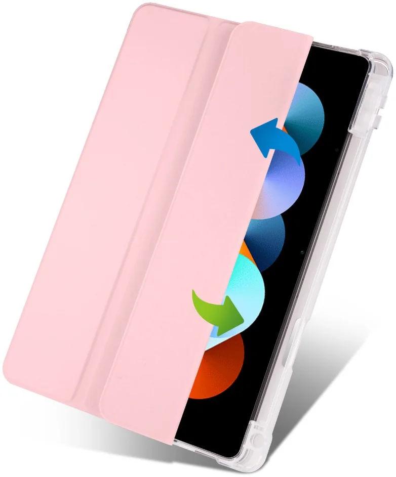 Xiaomi Redmi Pad Hoes Tri-Fold Book Case met Standaard Roze | gsmpunt