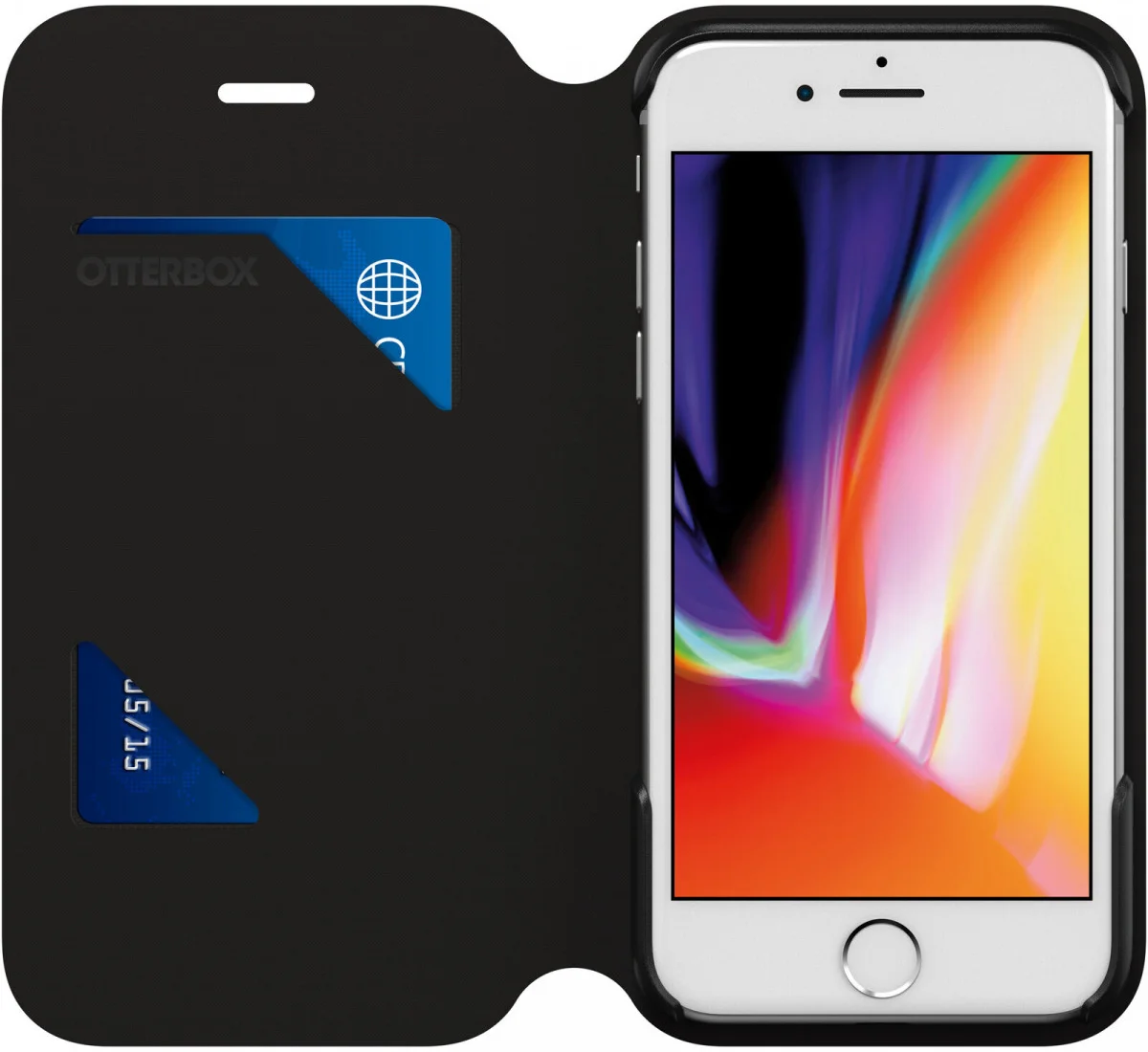 Otterbox Strada Via Apple iPhone SE (2022/2020) / 8 / 7 Hoesje Zwart ...