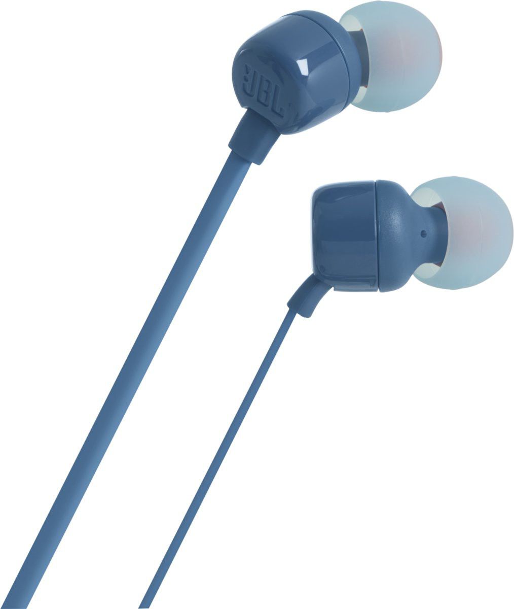 JBL T110 In-Ear 3.5mm Mini-Jack Headset Blauw | gsmpunt