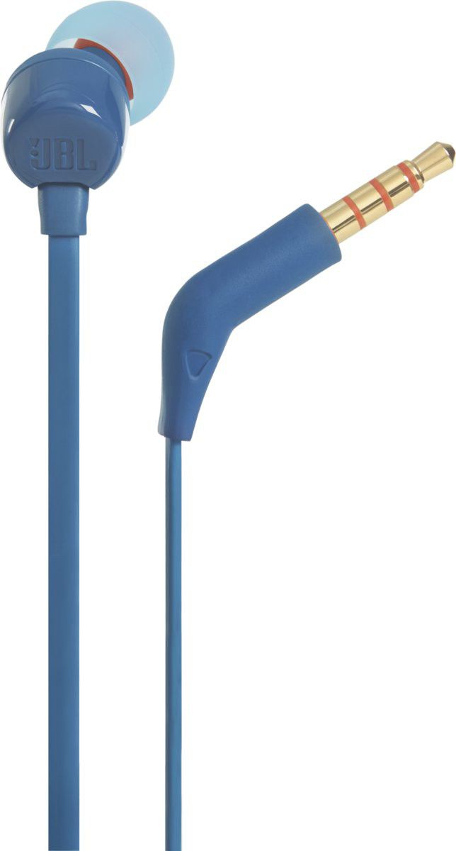 JBL T110 In-Ear 3.5mm Mini-Jack Headset Blauw | GSMpunt.nl