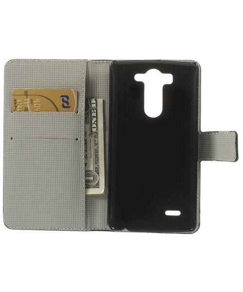 LG G3 S Wallet Stand Case Kleurrijke Bloemen | gsmpunt