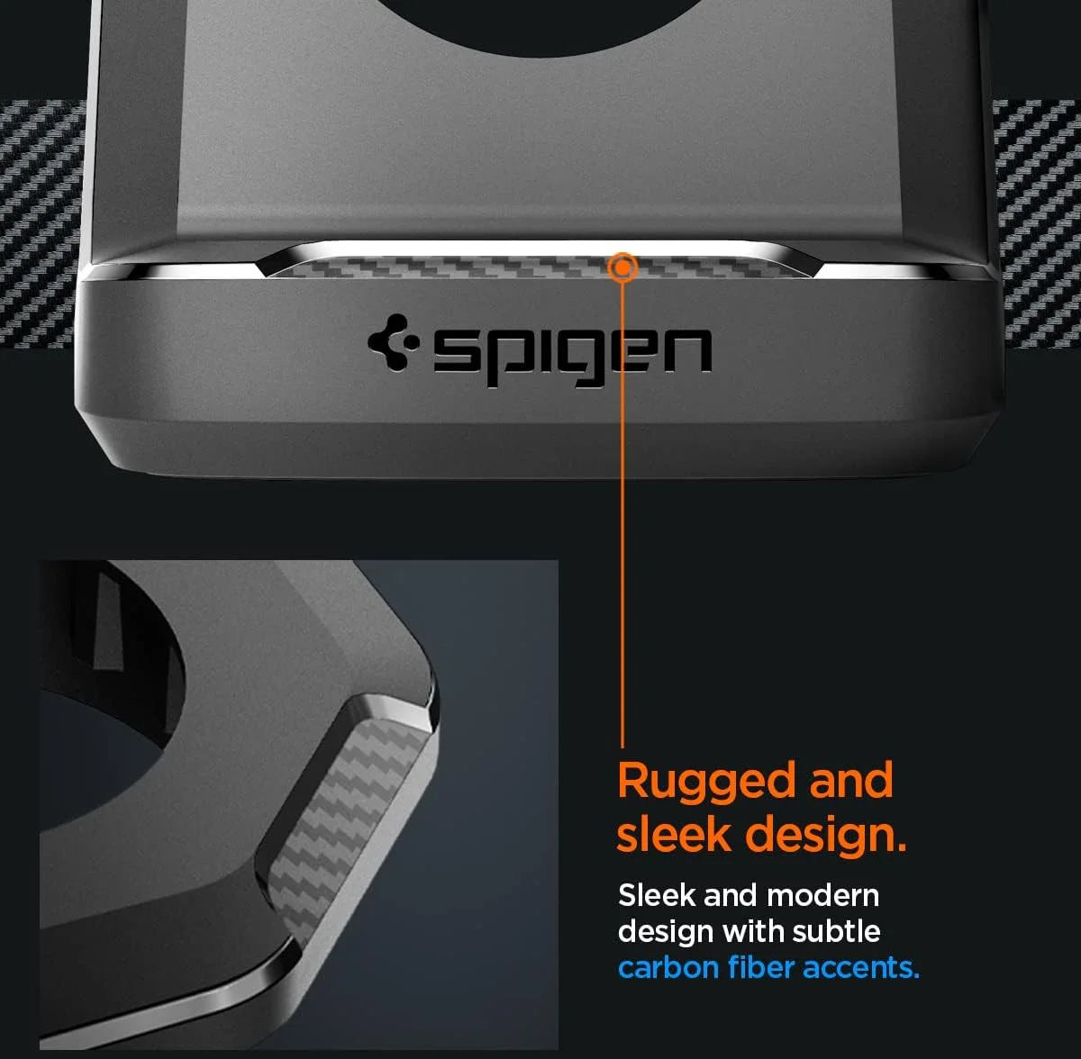 Spigen Rugged Armor Smartwatch Stand voor Apple Watch Oplader Zwart ...