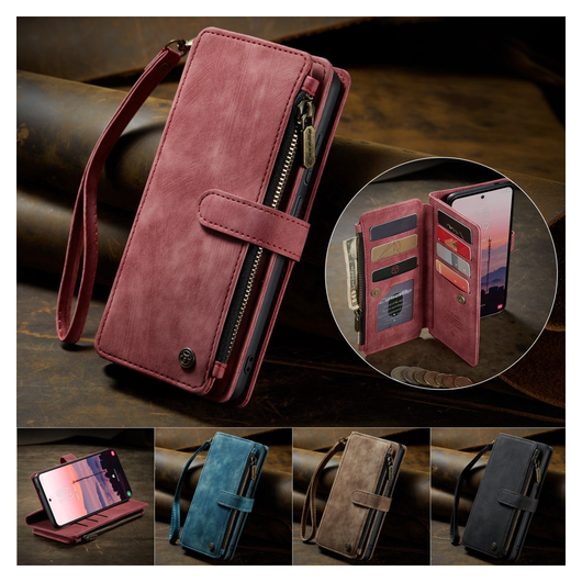 CaseMe C30 Samsung Galaxy S26 Ultra Hoesje Pasjeshouder Book Case Rood ...