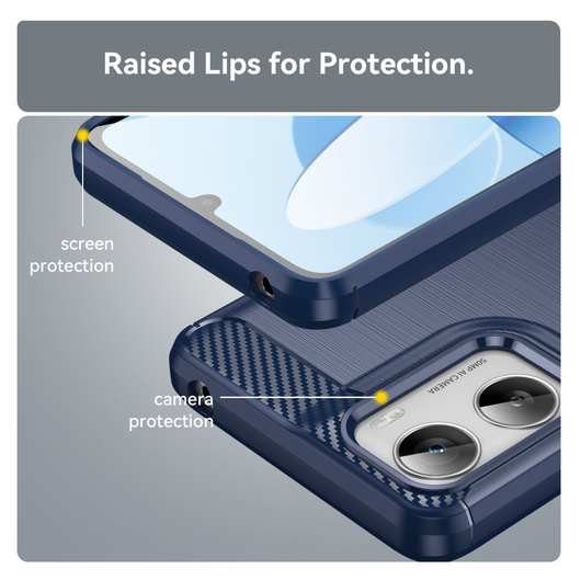 Motorola Moto G06 (Power) Hoesje Geborsteld TPU Flexibele Back Cover ...