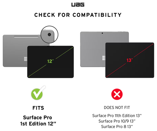 Urban Armor Gear Scout Microsoft Surface Pro 1e Editie Hoesje Back ...