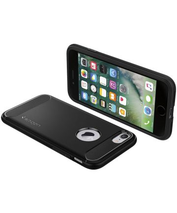 Spigen Rugged Armor Case Apple iPhone 7 Black | GSMpunt.nl