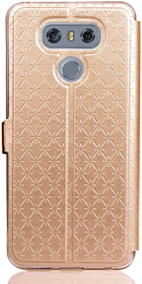 LG G6 Window View Flip Hoesje Goud | GSMpunt.nl