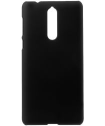 Nokia 8 Rubber Coat Hard Case Zwart | GSMpunt.nl