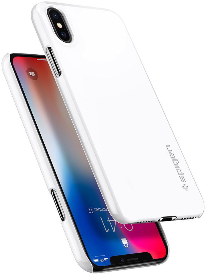 Spigen Thin Fit A Case Apple iPhone X White | gsmpunt